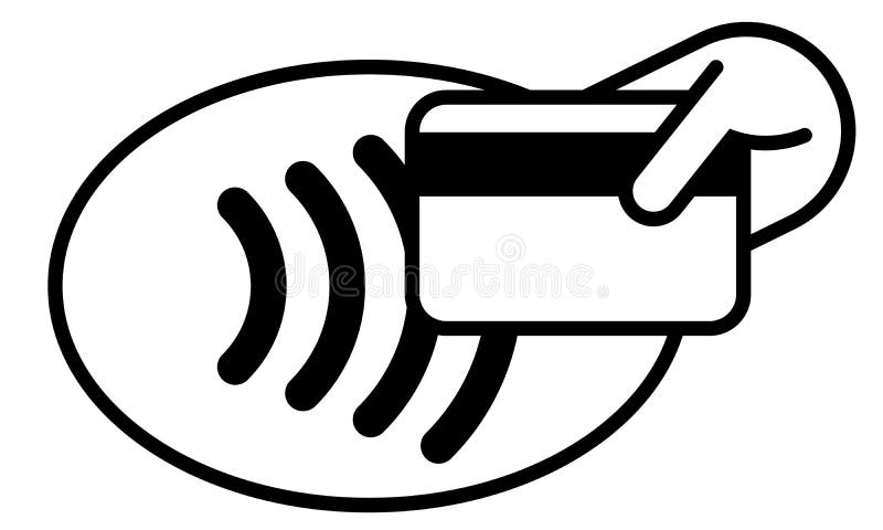 Contactless Payment Card Icon, NFC Pay Vector Logo. Smart Card or Key ... Contactless Payment Card Icon, NFC Pay Vector Logo. Smart Card or Key ...