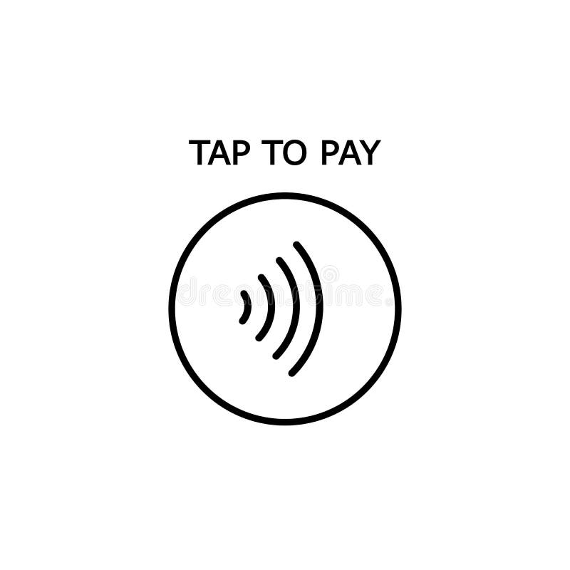 Tap To Pay, NFC Transaction Stock Illustration - Illustration of ...