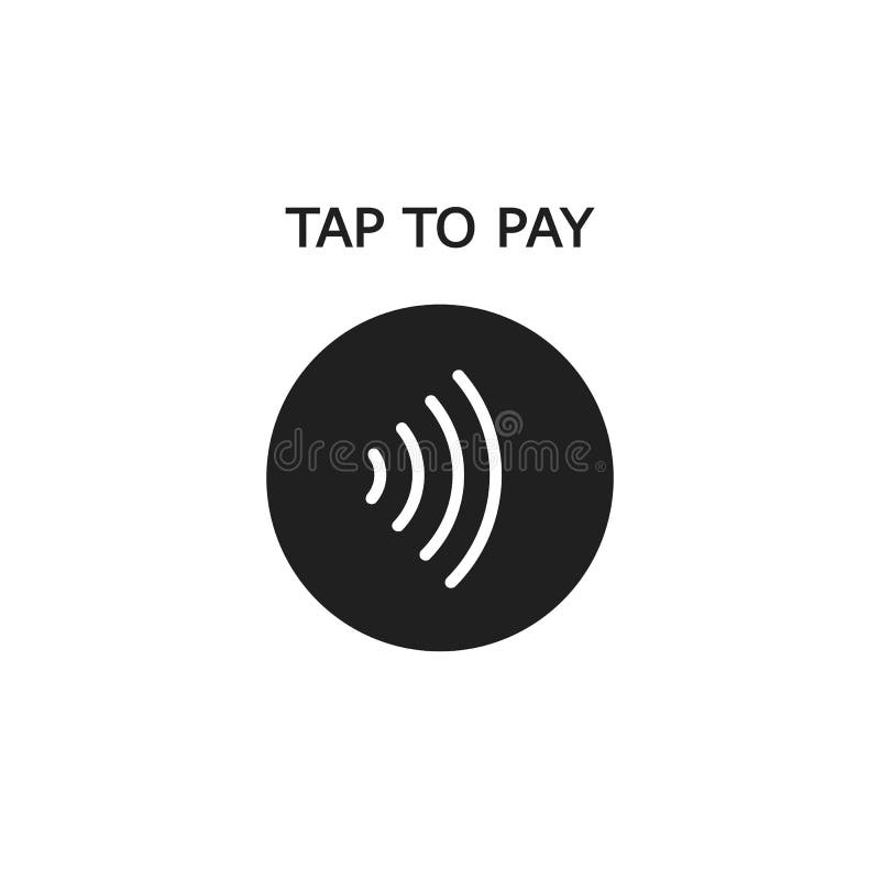 Contactless Payment, Credit Card and Hand Tap Pay Wave Logo. Vector ...