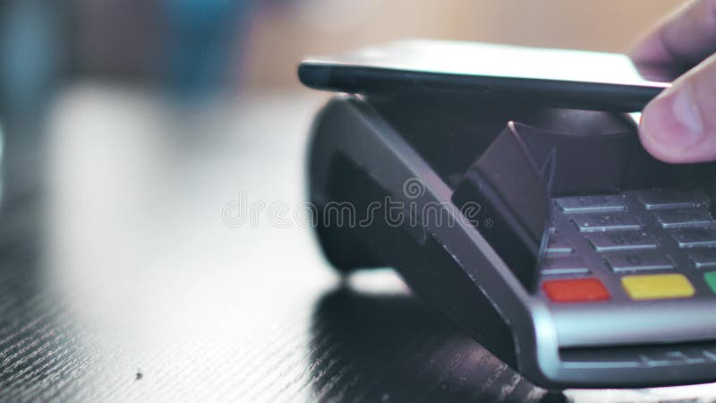 Contactless Payment with Smartphone with NFC Technlogy. Stock Image ...