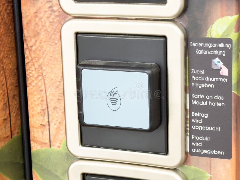 Contactless Payment Terminal with Nfc Symbol for Card Transactions ...