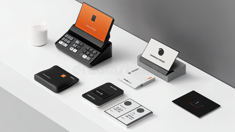 A Contactless Payment Terminal Setup Styled with Sleek, Minimalist ...