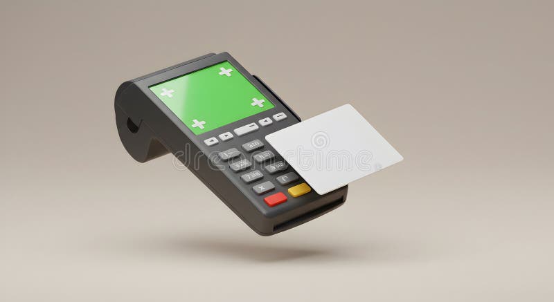 Contactless Payment Terminal Showcasing Secure Electronic Transactions ...