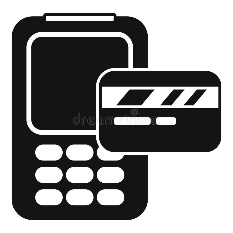 Contactless Payment Using Pos Terminal with Credit Card Icon Stock ... Contactless Payment Using Pos Terminal with Credit Card Icon Stock ...