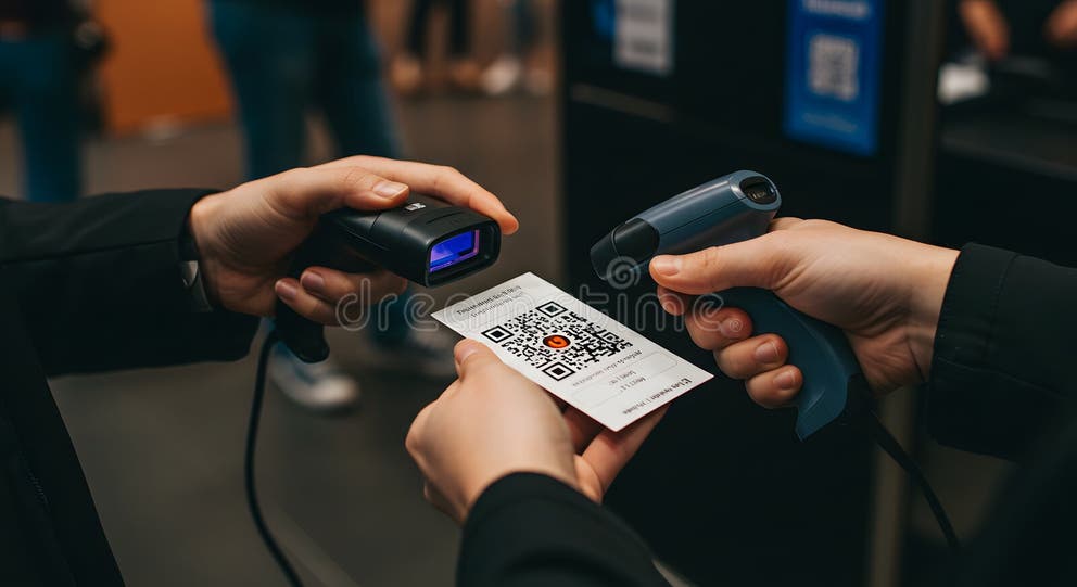 AI-Generated QR Code Scanning Stock Illustration - Illustration of ...