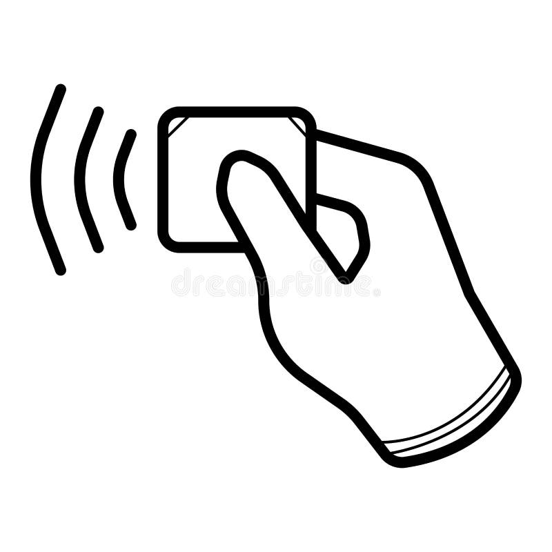 Contactless Wireless Pay Sign Logo. NFC Technology Contact less Credit ...