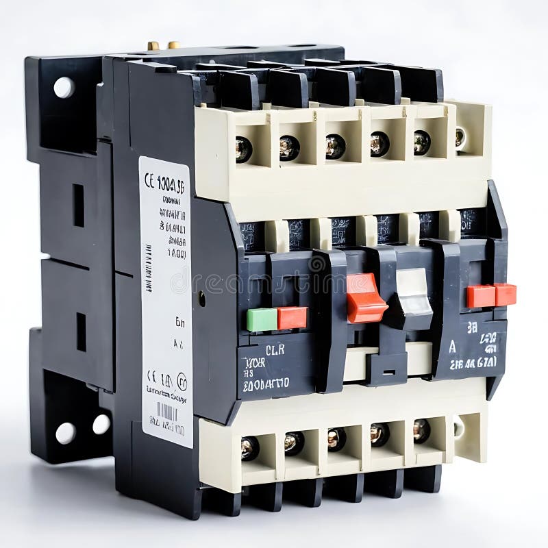 Contactor on a White Background Stock Image - Image of machine ...