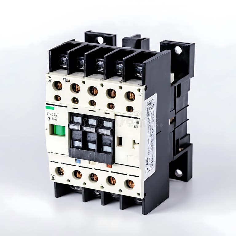 Contactor Isolated on a White Background Stock Illustration ...