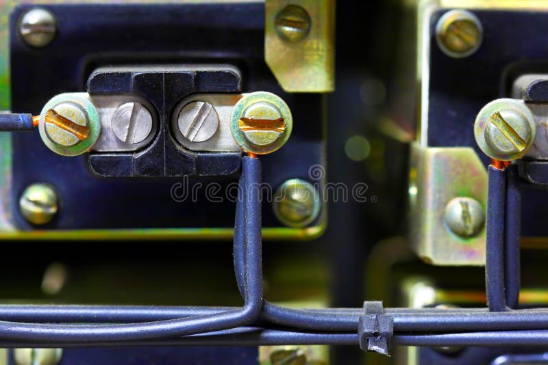 Electric wires stock image. Image of electronic, construction - 30177259