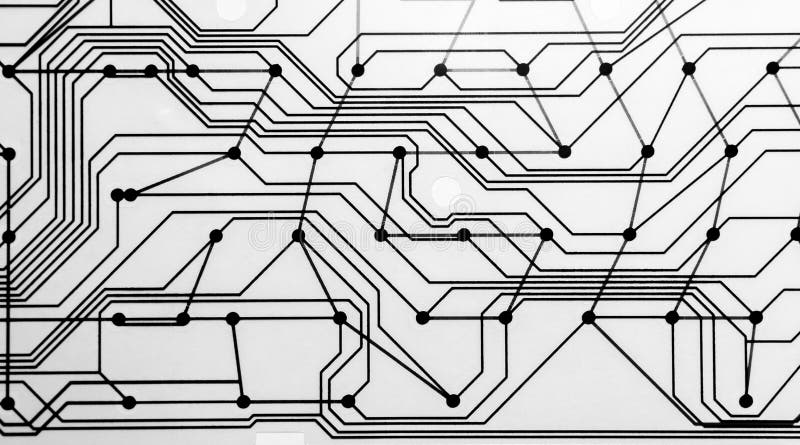 Contacts of Computer Keyboard Membrane Stock Photo - Image of closeup ...