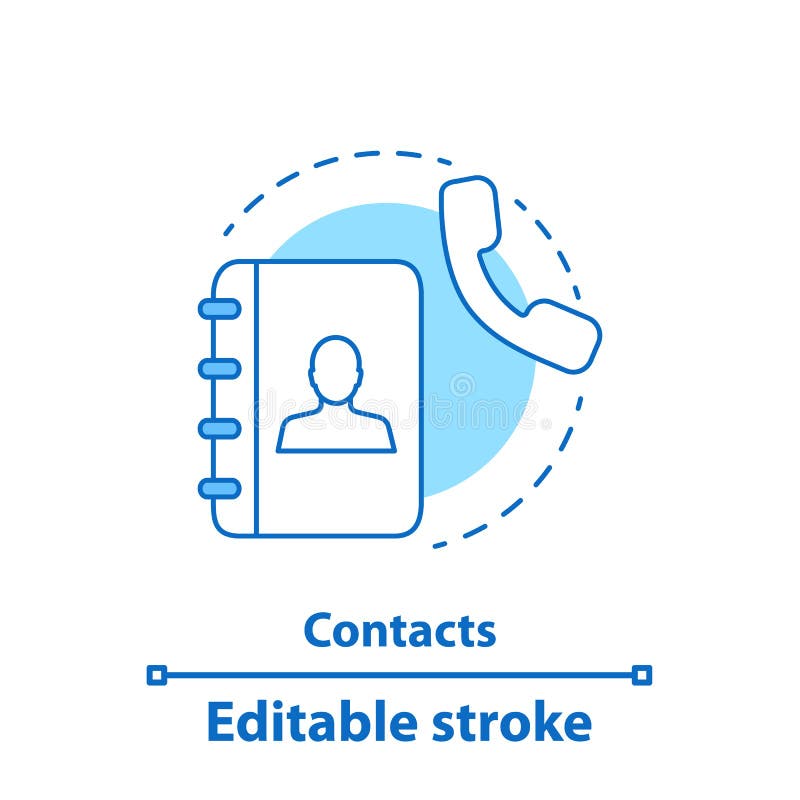 Contacts concept icon stock vector. Illustration of abstract - 175554745