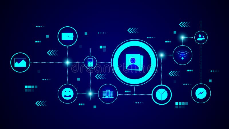 Contacts Icon. from Web Set Stock Illustration - Illustration of office ...