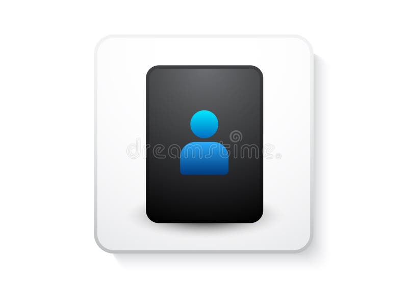 Contacts stock vector. Illustration of application, realistic - 119933550