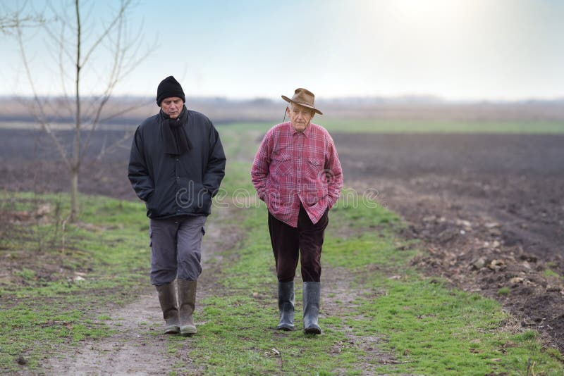 Contadini sul campo immagine stock. Immagine di vecchio - 68254873