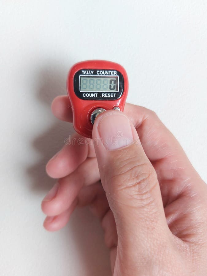 Contador De Linhas Digital a Vermelho. Imagem de Stock - Imagem de anel ...