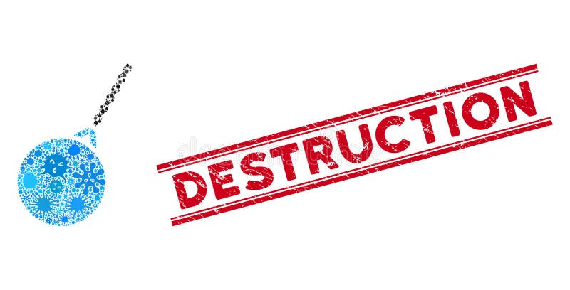 Contagion Mosaic Destruction Hammer Icon and Textured Destruction Seal ... Contagion Mosaic Destruction Hammer Icon and Textured Destruction Seal ...