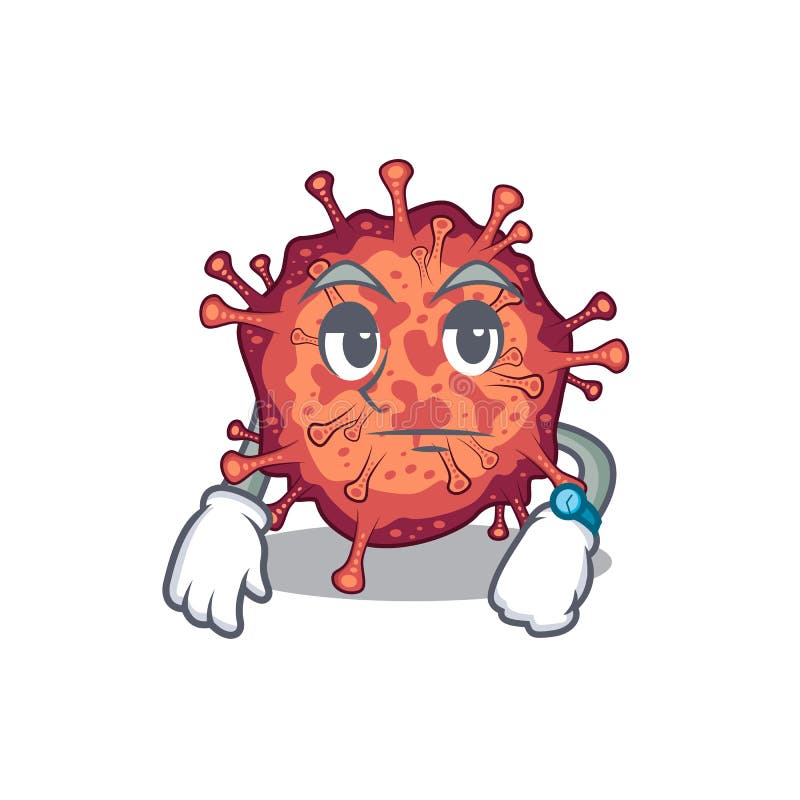 Contagious Corona Virus Mascot Cartoon Character Design with Silent ...