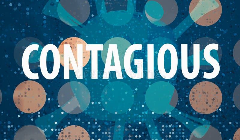 Contagious Theme with Abstract Dots Background Stock Photo - Image of ...