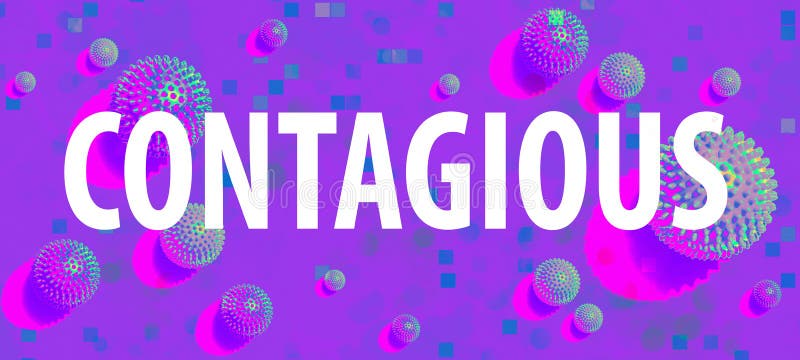 Contagious Theme with Viral Objects Stock Photo - Image of coronavirus ...