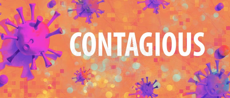 Contagious Theme with Viral Objects Stock Illustration - Illustration ...
