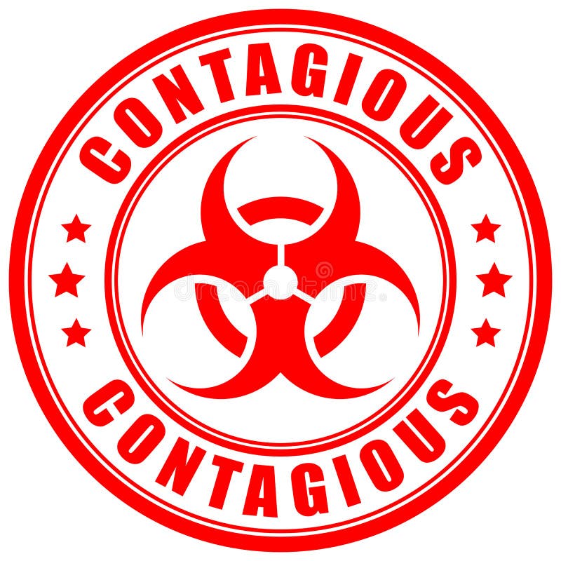 Contagious vector sign stock vector. Illustration of caution - 256017191