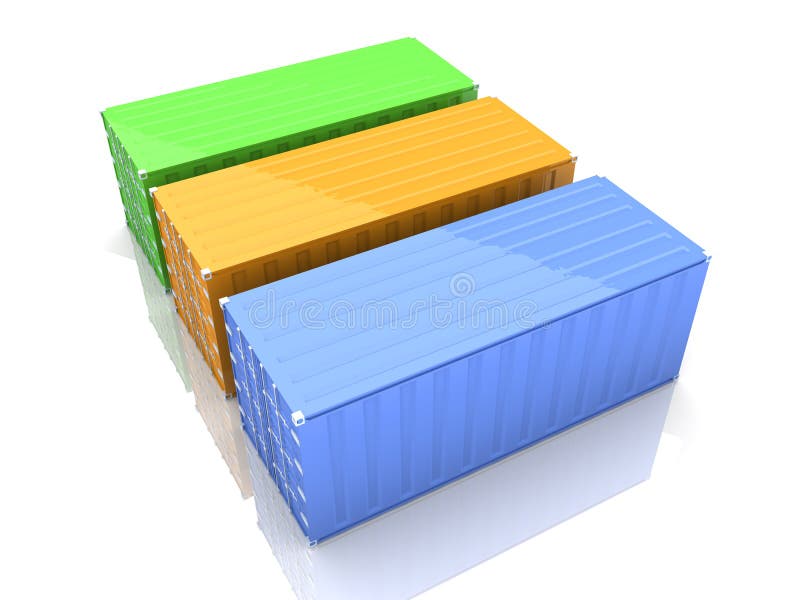 Container stock illustration. Illustration of import - 12805115