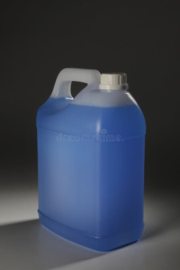 Gallon of blue detergent stock image. Image of gallon - 29758079