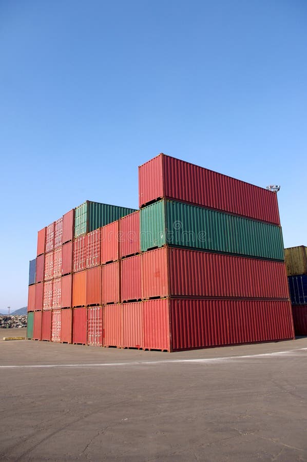 Container stock photo. Image of pier, docks, goods, international ...