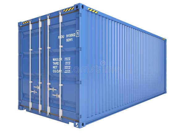 Single Blue Shipping Container Stock Illustrations – 417 Single Blue ...