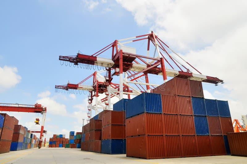Container blocks stock image. Image of terminals, steel - 21260317