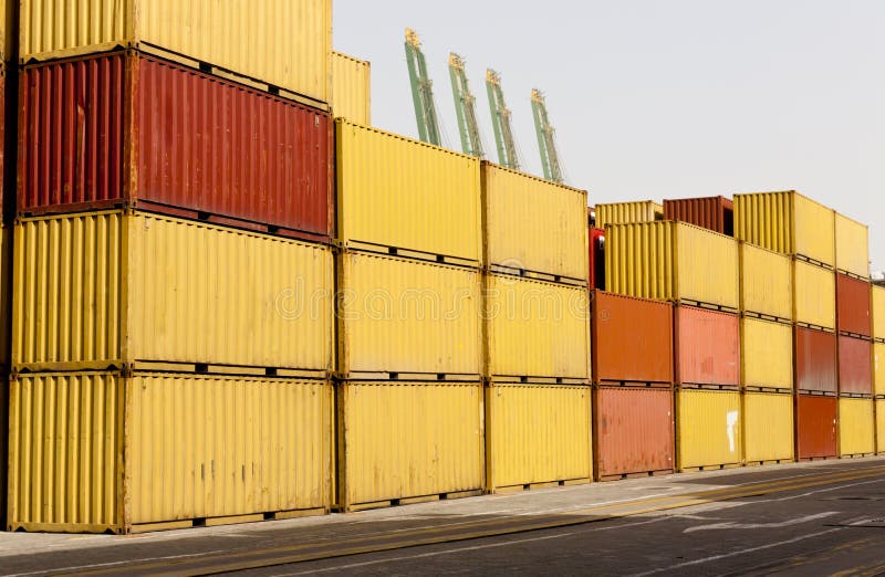 Container blocks stock image. Image of crate, pier, load - 20828509