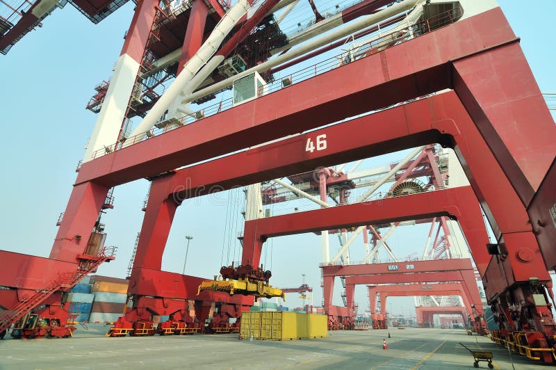 Container blocks stock image. Image of pier, loading - 22045923