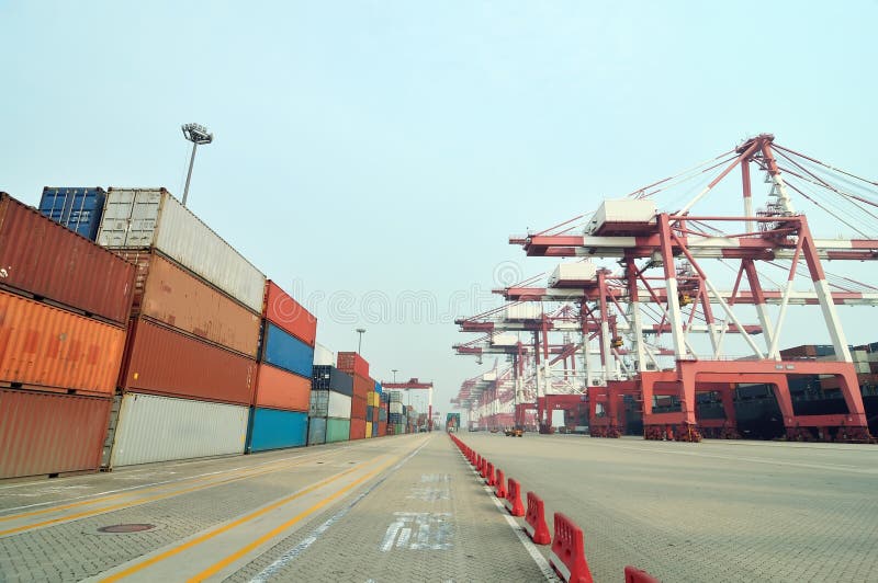 Container blocks stock image. Image of terminals, steel - 21260317