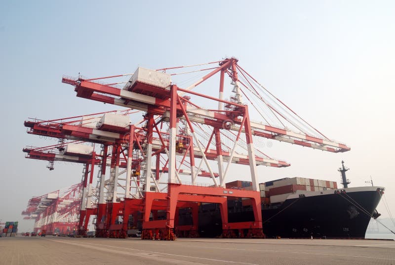 Container blocks stock image. Image of terminals, steel - 21260317