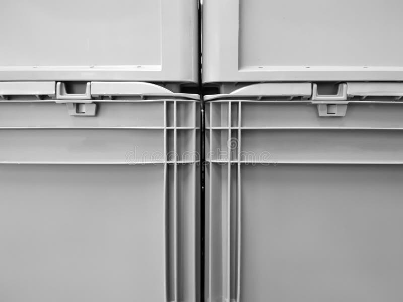 Container Boxes on Top of Each Other Stock Photo - Image of warehouse ...