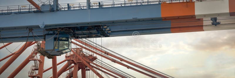 Container Bridge in the Port of Hamburg Stock Photo - Image of shipping ...