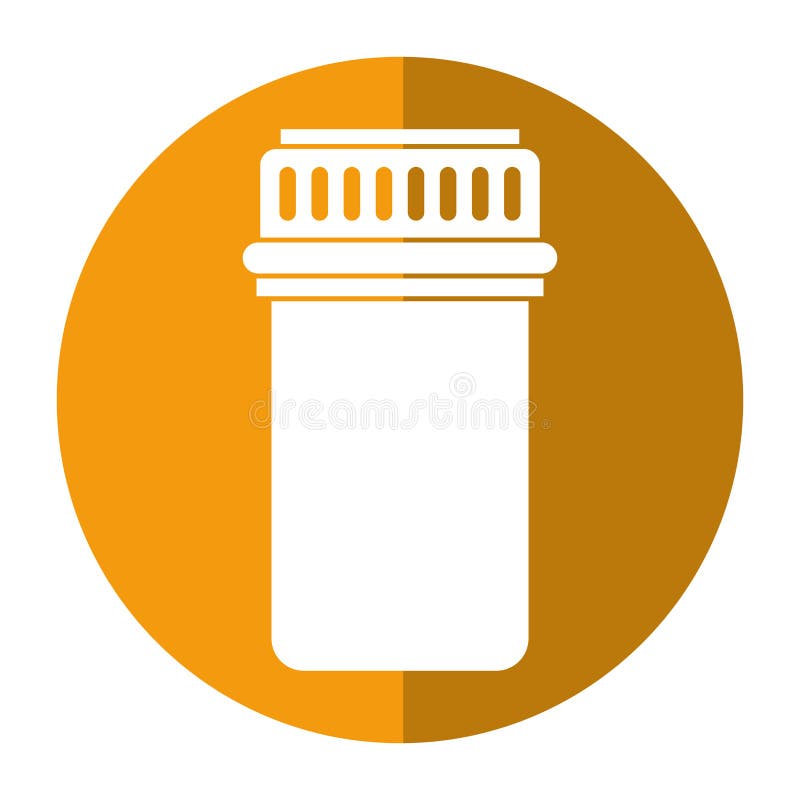 Container Capsule Medicine Icon Shadow Stock Vector - Illustration of ...