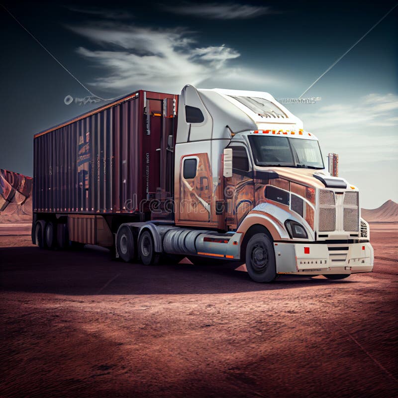 Container Cargo for Logistics Stock Illustration - Illustration of ...