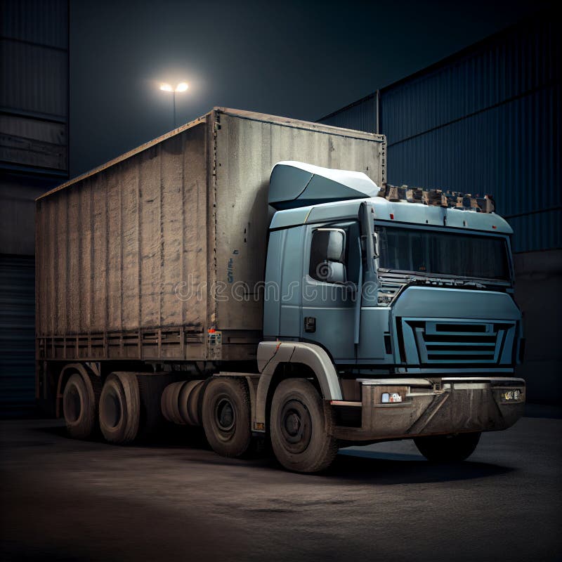 Container Cargo for Logistics Stock Illustration - Illustration of ...