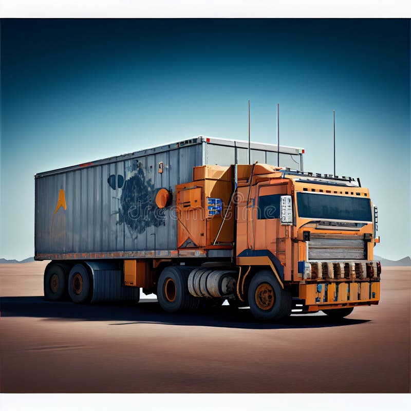 Container Cargo for Logistics Stock Illustration - Illustration of ...