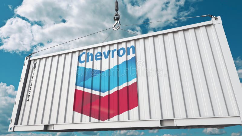 Chevron Logo on a Rocket Mockup. Editorial Conceptual Success Related ...