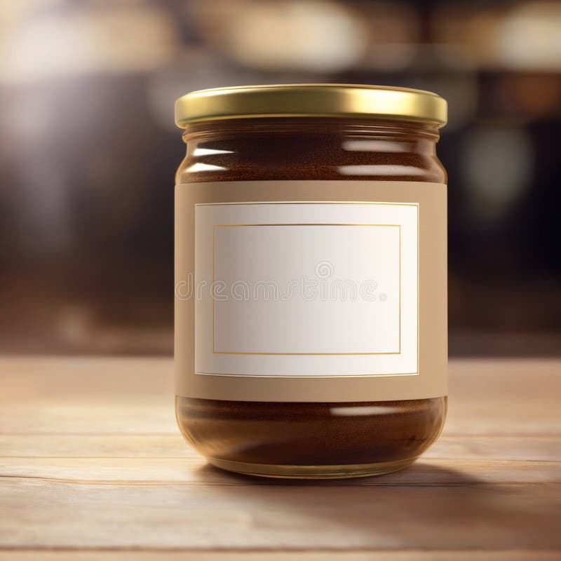 Container of Coffee Powder, Empty Blank Generic Product Packaging ...