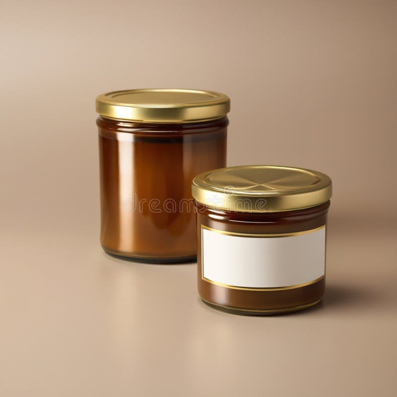 Container of Coffee Powder, Empty Blank Generic Product Packaging ...