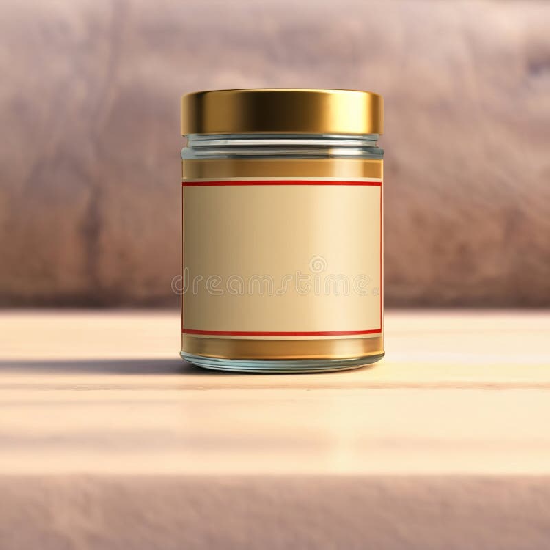 Container of Coffee Powder, Empty Blank Generic Product Packaging ...