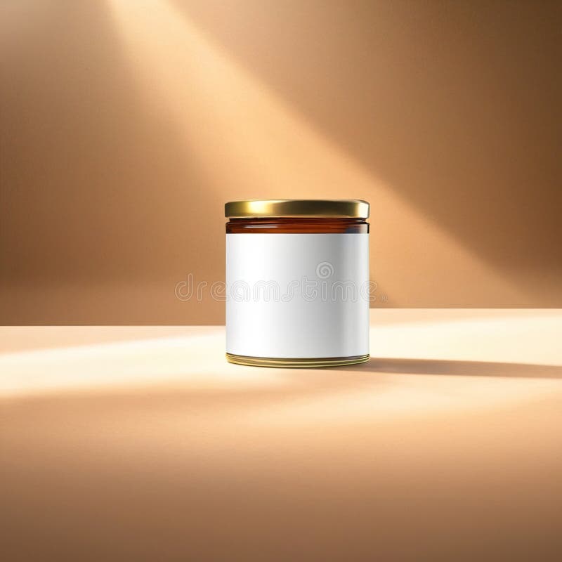 Container of Coffee Powder, Empty Blank Generic Product Packaging ...