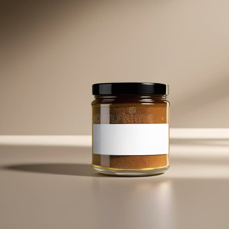 Container of Coffee Powder, Empty Blank Generic Product Packaging ...