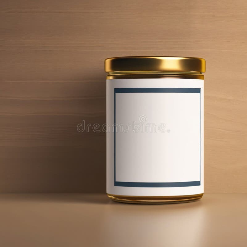 Container of Coffee Powder, Empty Blank Generic Product Packaging ...