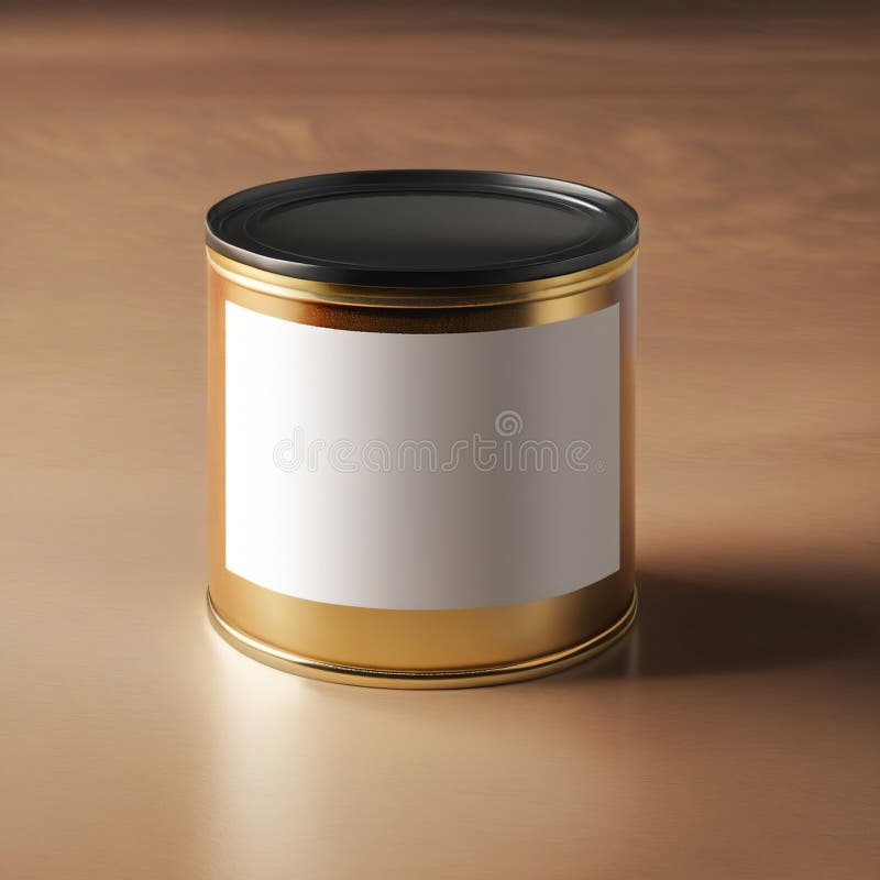 Container of Coffee Powder, Empty Blank Generic Product Packaging ...