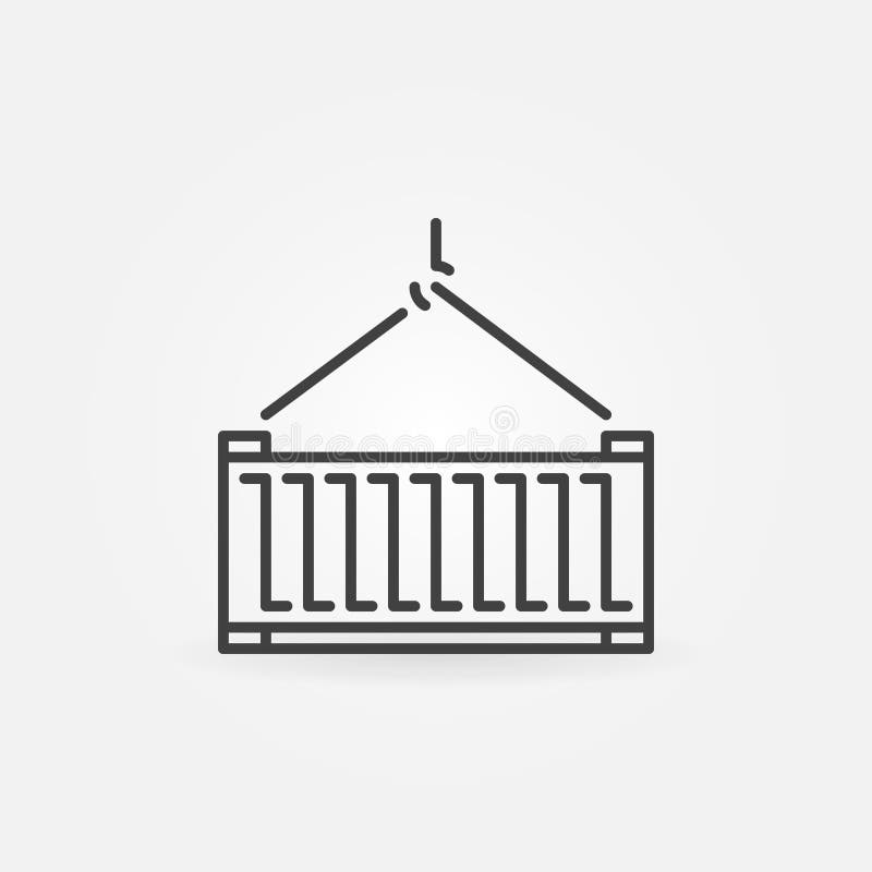 Container Concept Vector Icon or Symbol Stock Vector - Illustration of ...