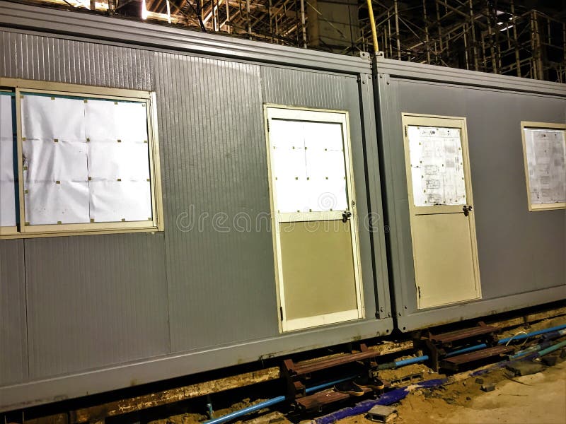 Container Construction Unfinished Building Site Stock Image - Image of ...